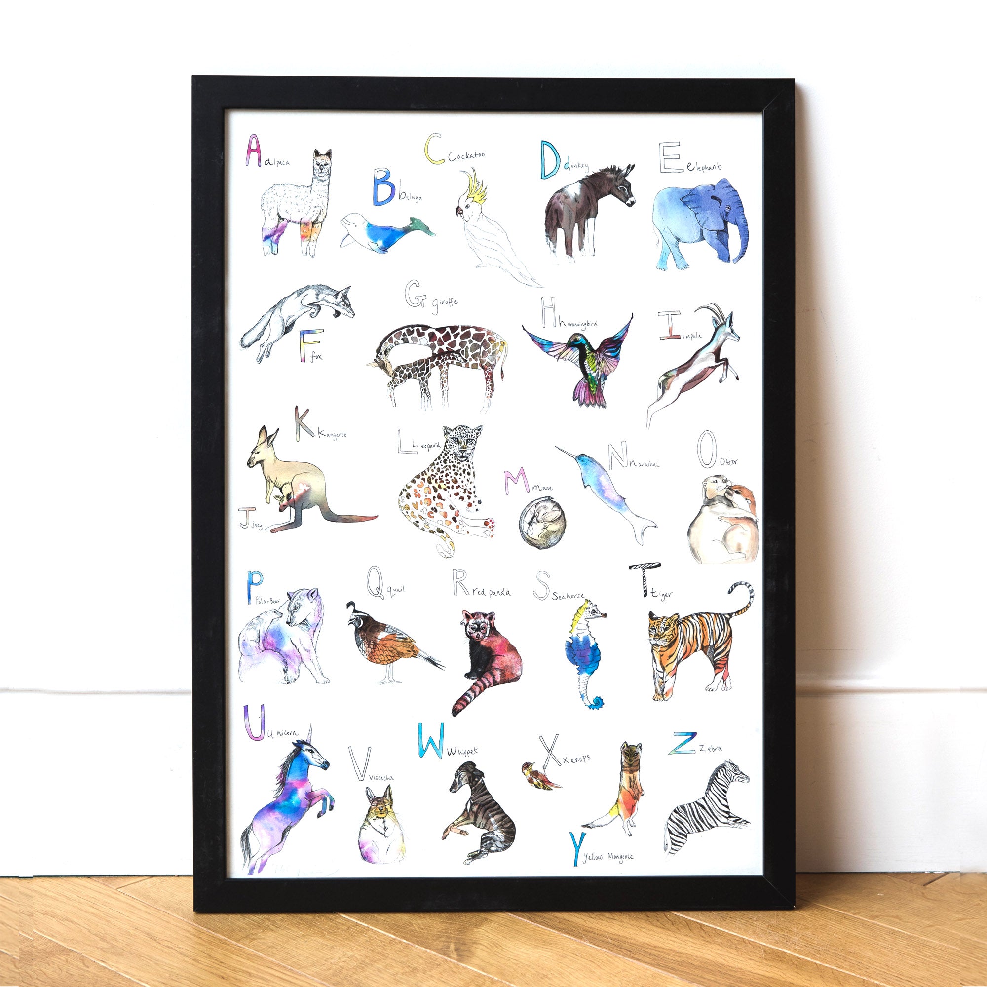Animal Alphabet Art Print – Nina Nou